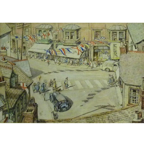 Smith, Ethel: Celebration in Brixham - SOLD - Fifties Art & Design