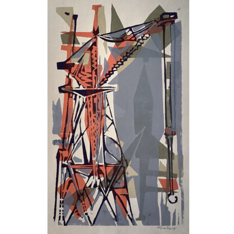 Pallot, Joyce: Orange Crane - SOLD - Fifties Art & Design